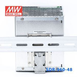 SDR-960-48 960W 48V20A高效率高功率因素单路输出DIN导轨安装明纬开关电源_明纬